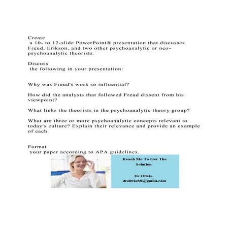 Create a 10- to 12-slide PowerPoint® presentation that discuss | DOCX