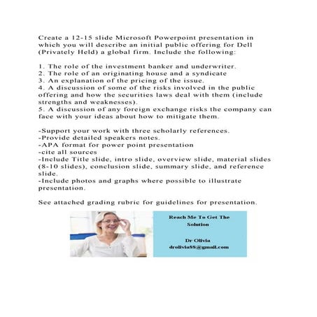 Create a 12-15 slide Microsoft Powerpoint presentation in which you .docx