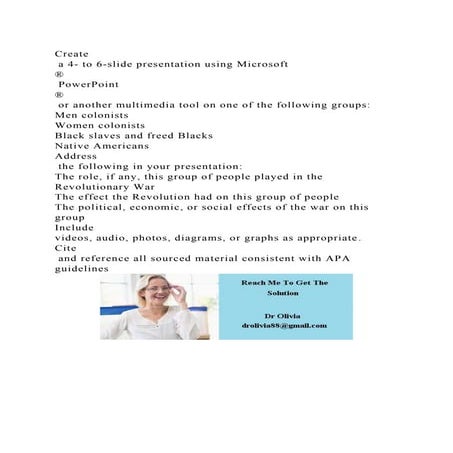 Create A 4 To 6 Slide Presentation Using Microsoft Powerpoin Docx