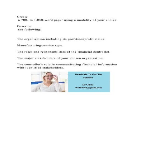 Create a 700- to 1,050-word paper using a modality of your choice. | PDF