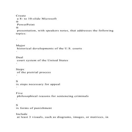 Create a 8- to 10-slide Microsoft® PowerPoint® presentatio.docx
