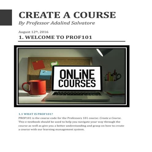 Create a course | PDF