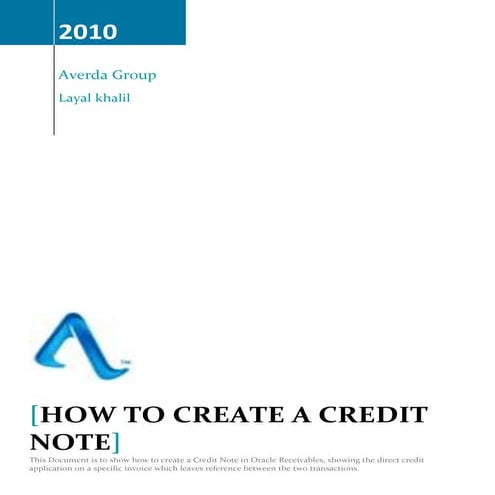Create a credit memo | DOCX | Personal Finance