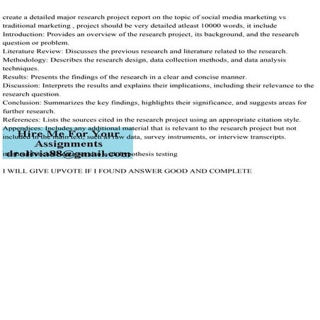 create a detailed major research project report on the topic of soci.pdf