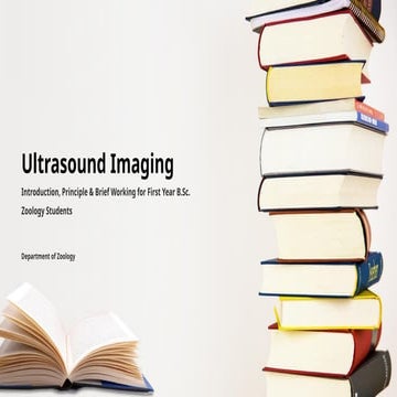 Introduction, Principle & Brief working of Ultrasound / Sonography | PPTX