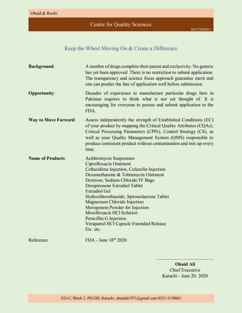 Training on "GMP of the 21st Century" | PDF | Pharmaceutical Industry ...