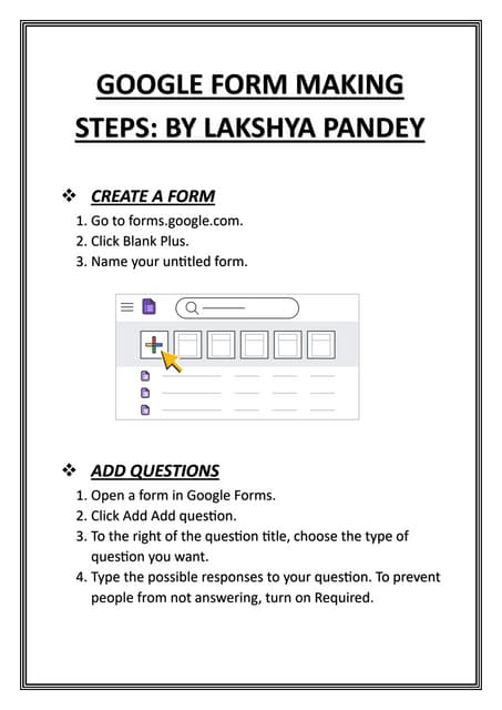 Introduction to Google Forms | PPTX