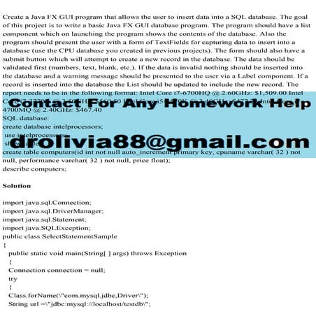 Create A Java Fx Gui Program That Allows The User To Insert Data Intpdf 2962