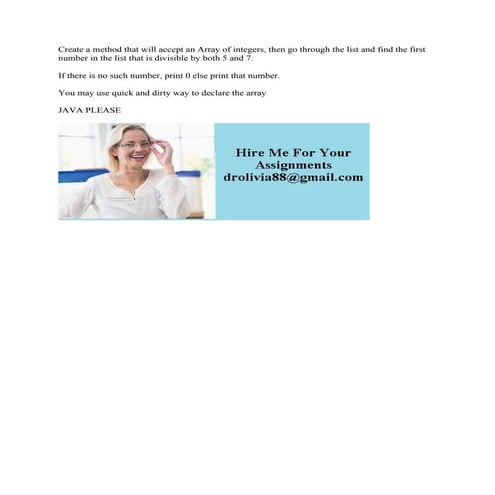 Create A Method That Will Accept An Array Of Integers Then Go Throughpdf