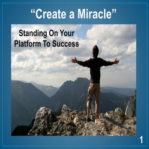 Be Inspired to Dream & Create a Miracle | PPTX | Sales | Business