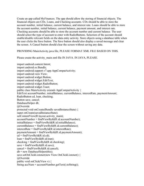 Python Programming Language Design A Class Named Account That Containsdocx Stocks And Bonds