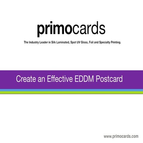 Create an Effective EDDM Postcard | PDF
