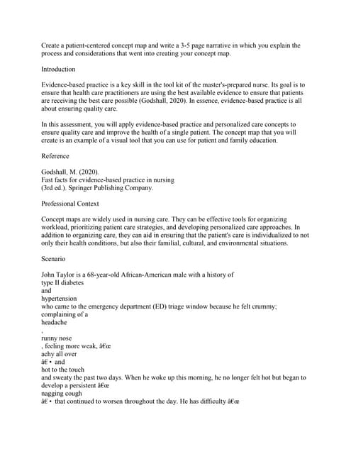Maternity Nursing Care Concept Map Example | DOCX