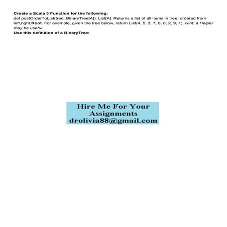 Create A Scala 3 Function For The Following Def Postordertopdf 5059