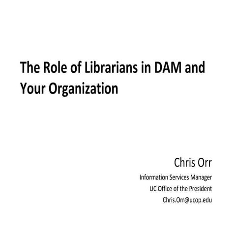 The Role of Librarians in DAM and in Your Organization, Createasphere ...