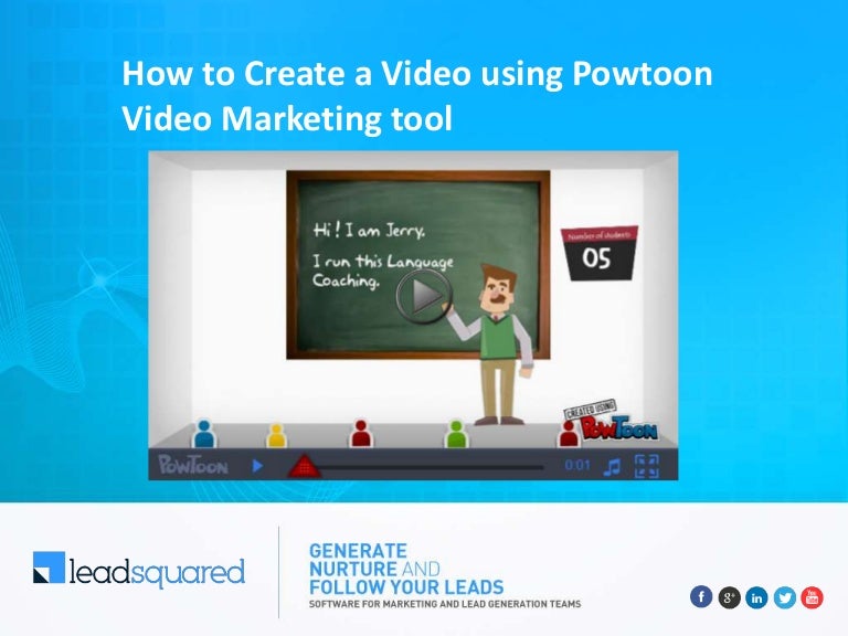 Create a video using powtoon video marketing tool