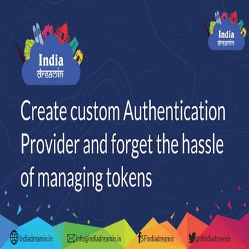 Create Custom Authentication Provider And Forget The Hassle Of Managing