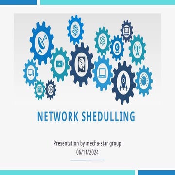 NETWORK SHEDULLING, BUSINESS ENTERPRENURESHIP.pptx