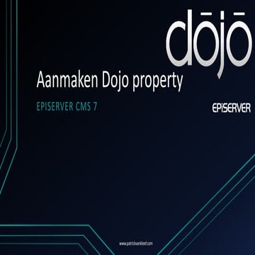 EPiServer - Create dojo property | PPTX
