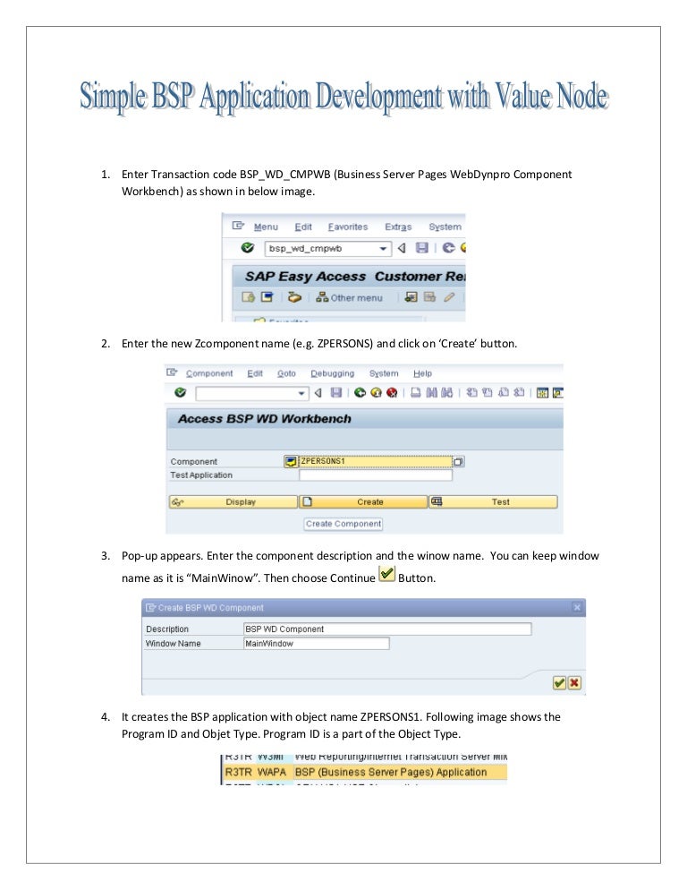 Simple Bsp Application Development With Value Node 8492