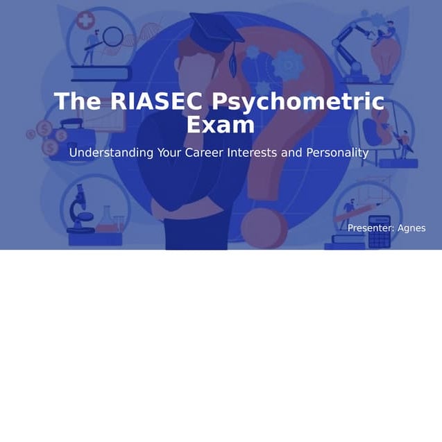 RIASEC psychometric examination for learners | PPTX