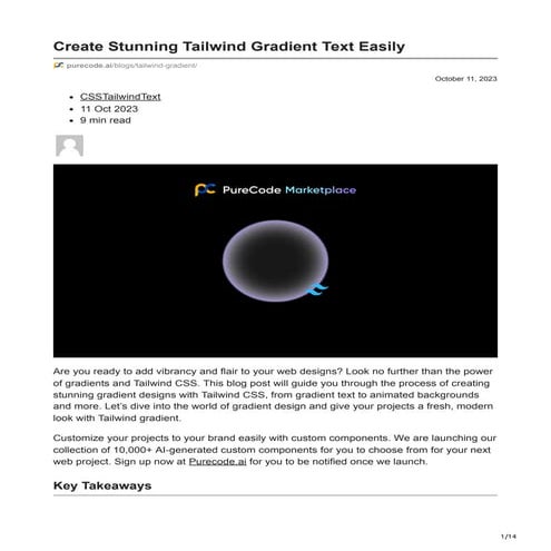 Create Stunning Tailwind Gradient Text Easilypdf 