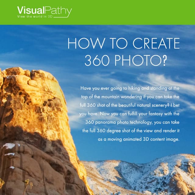 Create the 360 photo | PDF