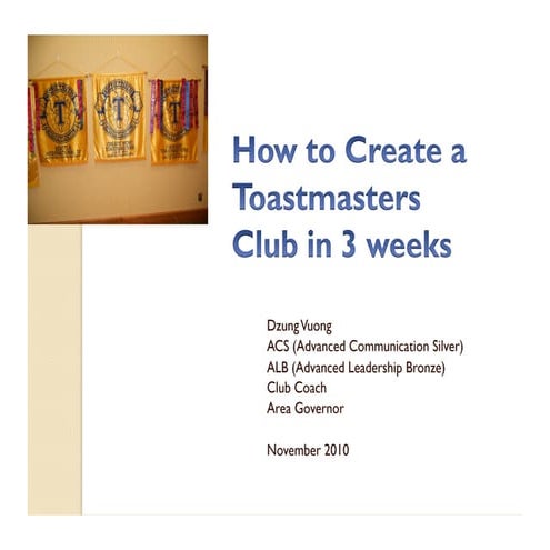 Toastmasters 101 | PPT