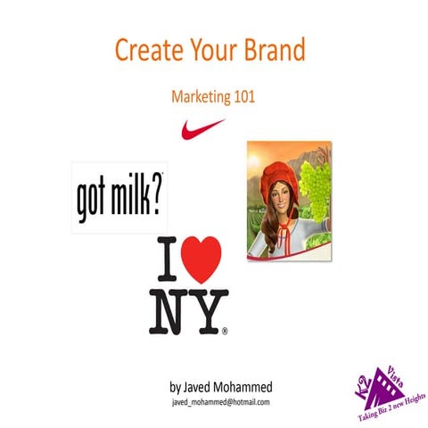 Create your Brand Marketing 101 | PDF | Marketing and Advertising ...