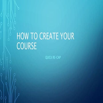 Create your course | PPT