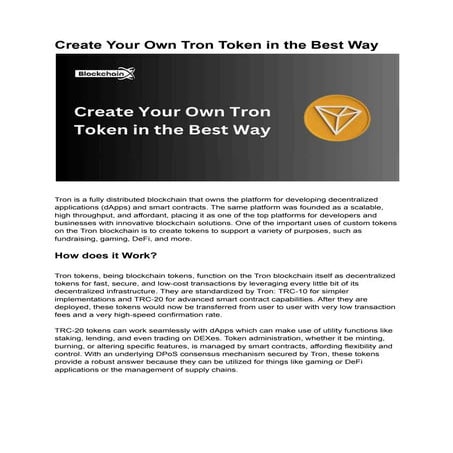 Create your own Tron Token in Best Way.pdf