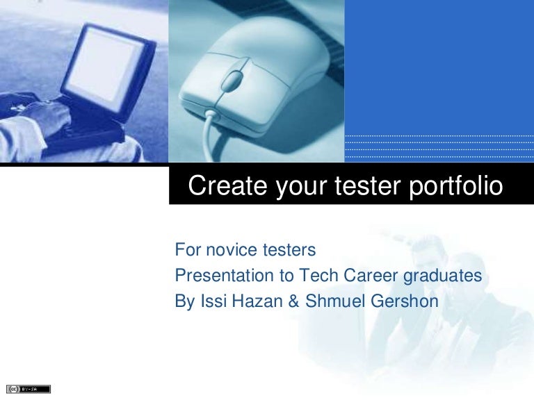 Create Your Tester Portfolio