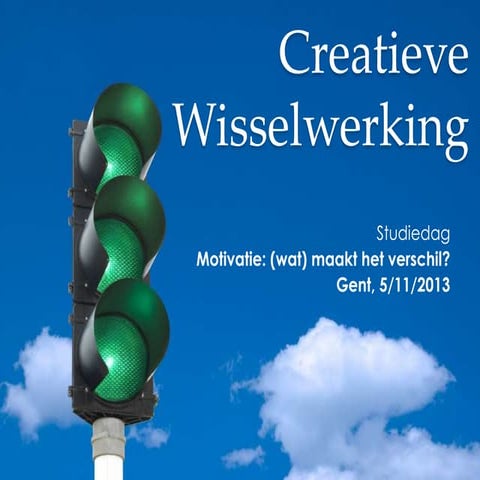 Creatieve wisselwerking Studiedag | PPTX