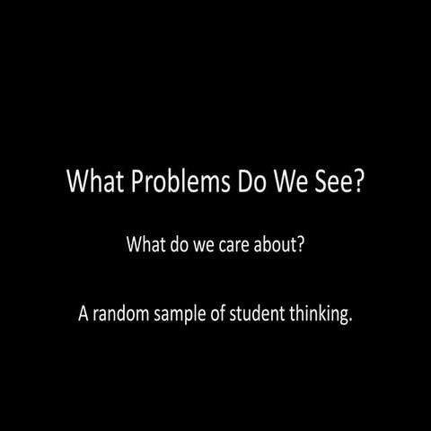 Creatif problems we see 1 | PPT