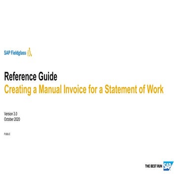 Invoice creation in SAP | PPT