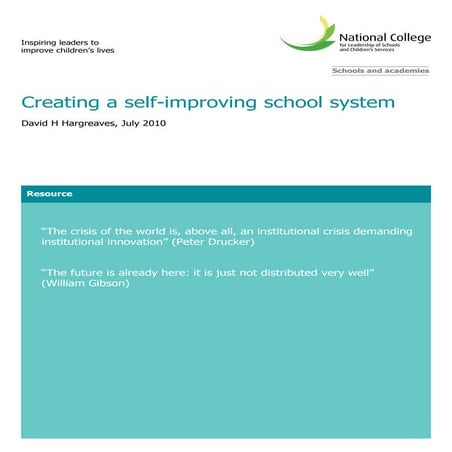 Creating a-self-improving-school-system | PDF