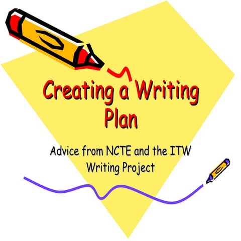 Creating A Writing Plan | PPT | Educational Assessment | Education