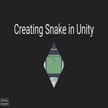 Creating Snake In Unity 2018 | PDF | Video Game Genres | Video Gaming