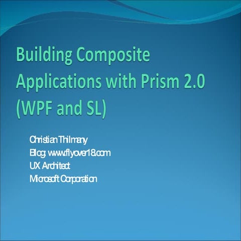 Creating Ux Applications That Target Both Silverlight And Wpf Ppt