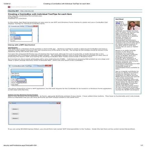 Creating a combo box with individual tooltips for each item | PDF