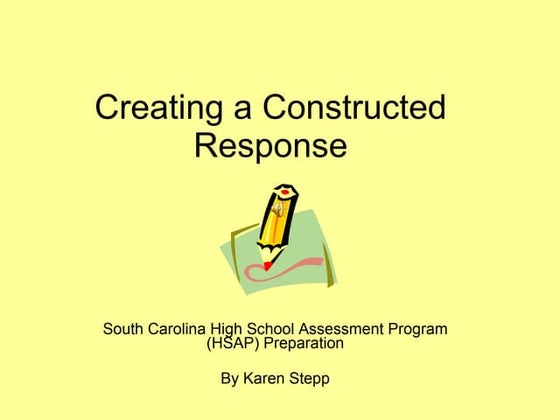Constructed Response using the RAPP method | PPTX
