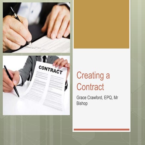 Creating a contract | PPT