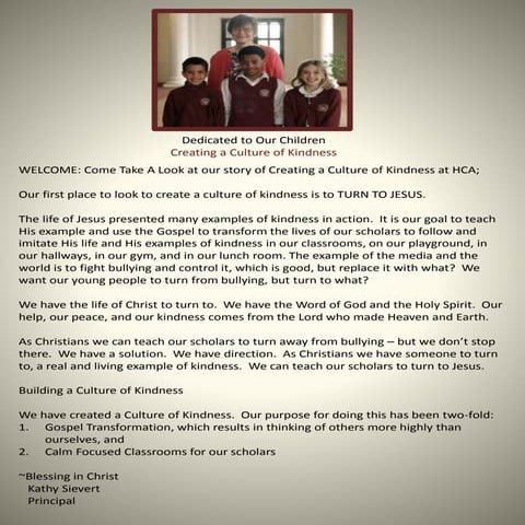 Creating a Culture of Kindness | PPTX | Christianity | Religion ...