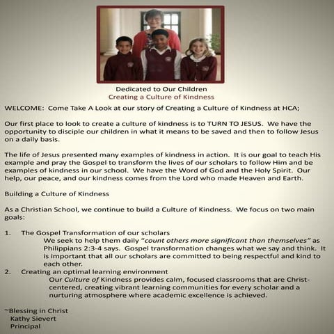 Creating a Culture of Kindness | PPTX