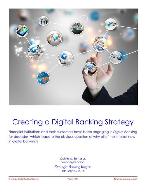 Banking on Digital: Innovation in Financial Services