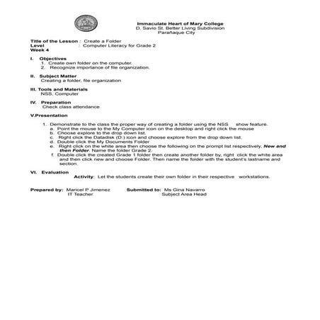 Creating A Folder | PDF