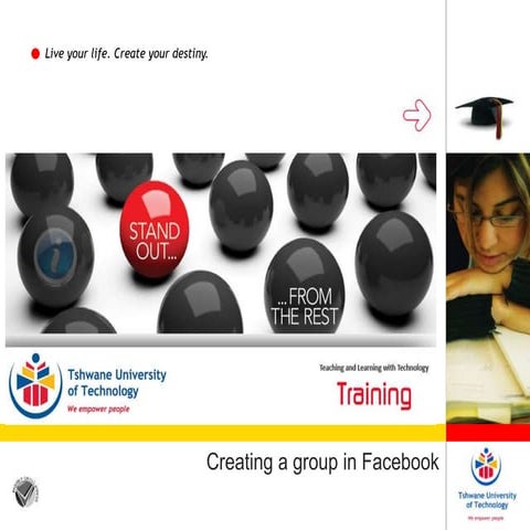 Creating a group in Facebook | PPTX