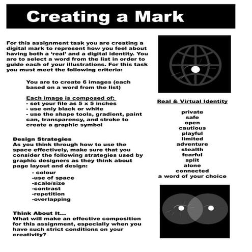 Creating a mark handout | PDF
