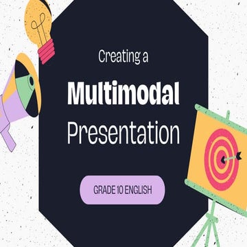 Creating a Multimodal Presentation English Presentation in Black White ...