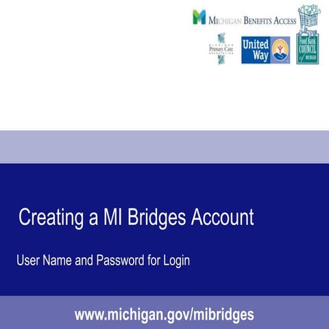 Creating an Account in MI Bridges | PPTX